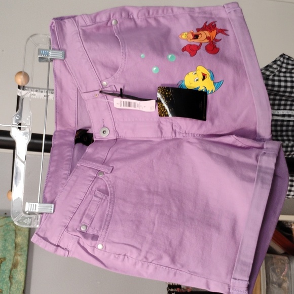 Shorts | Torrid Disney Princess Purple Little Mermaid Shorts Womens 16 ...